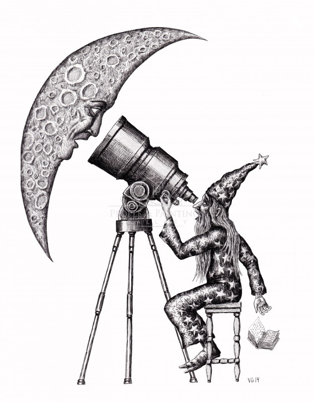 Astronomer and Moon | People And Paintings