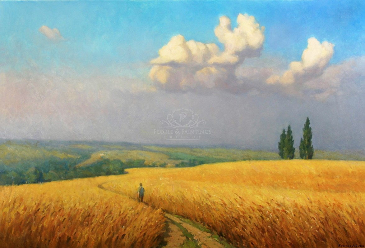 Wheat Field Painting